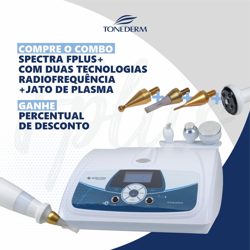 Radiofrequência Spectra Face Plus + Jato de Plasma - tudobeloestetica